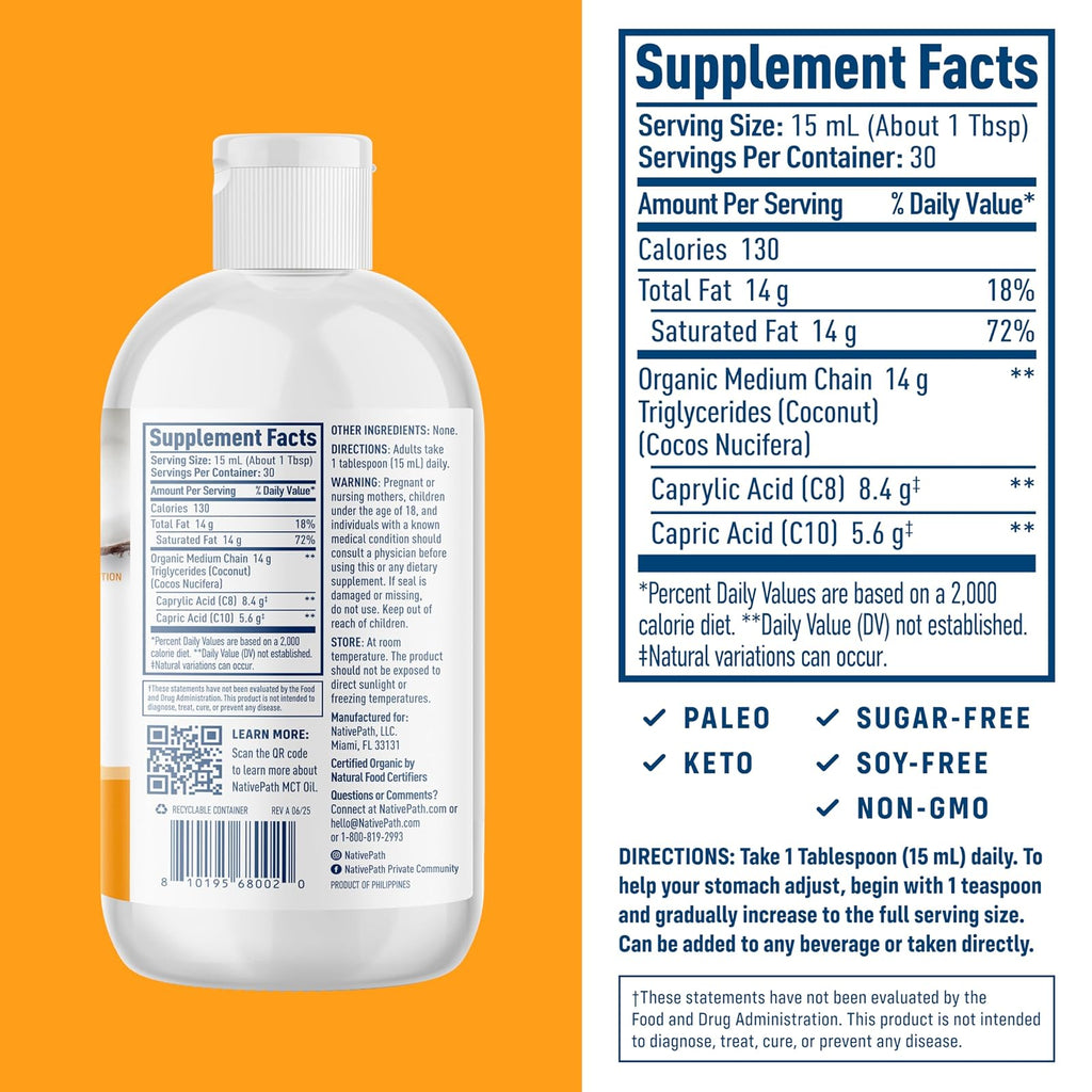 30 servings of mct oil