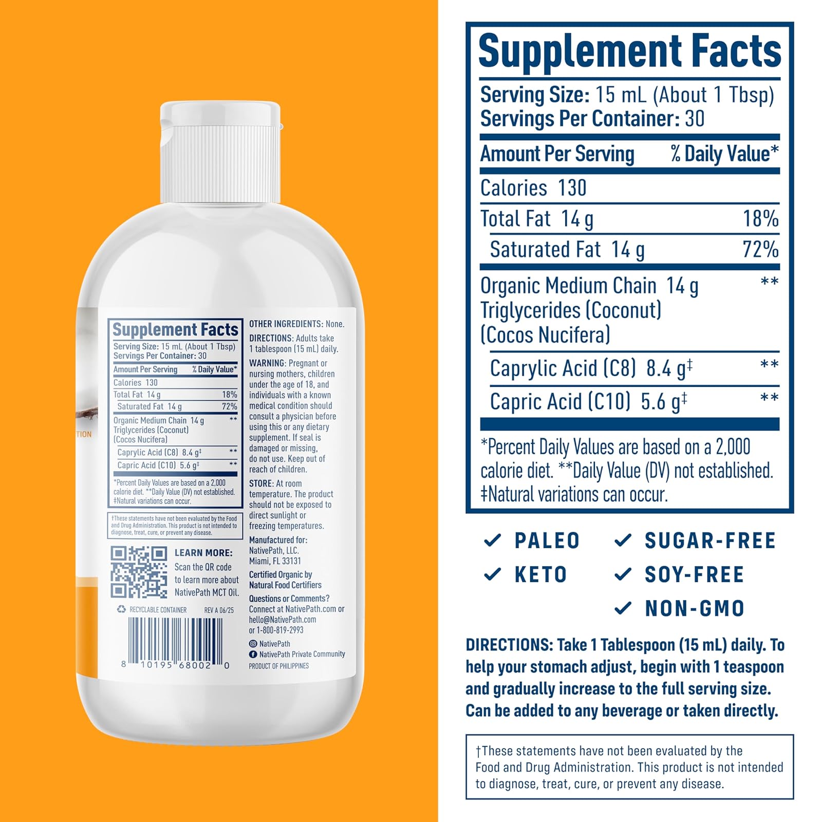 30 servings of mct oil