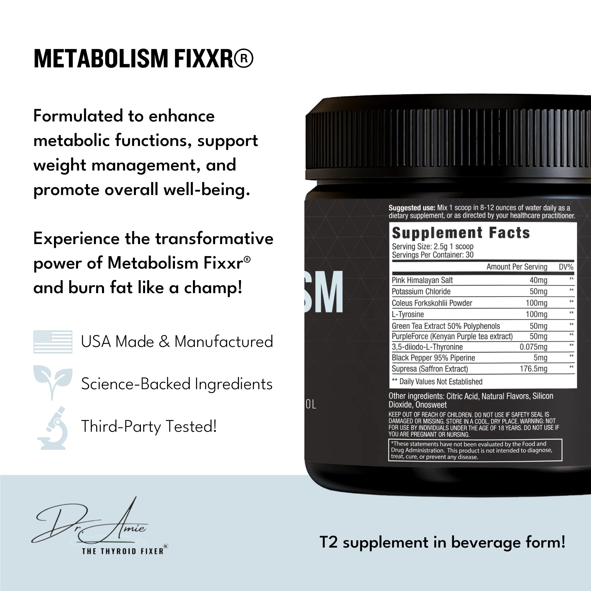30 servings of metabolism support