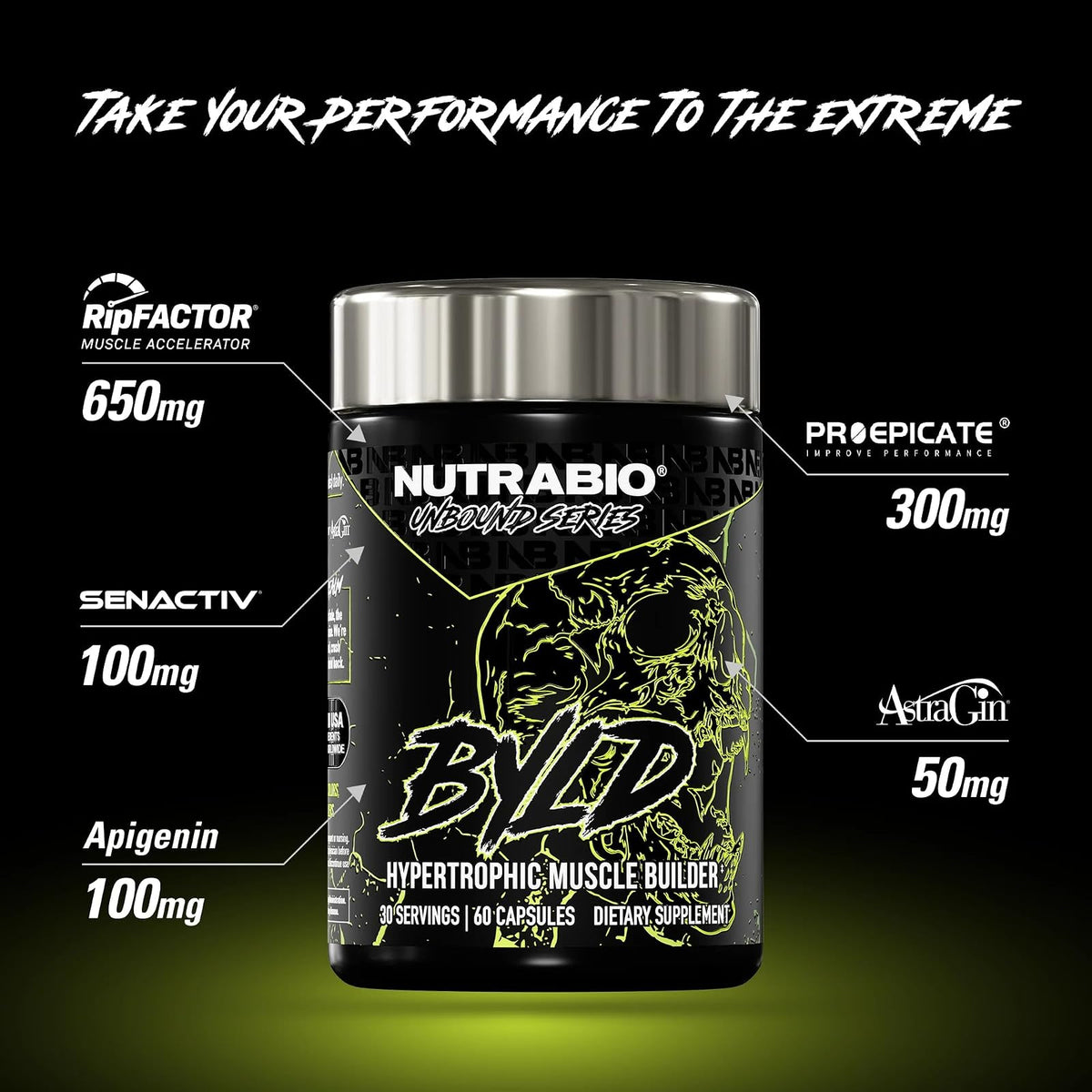 30 servings of muscle-building supplement