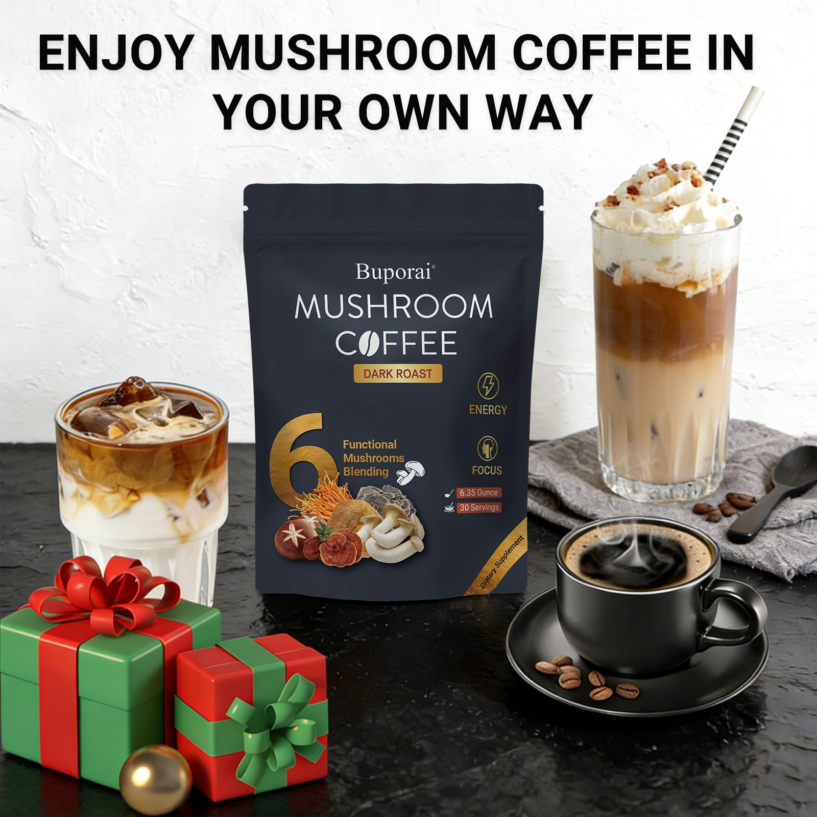 30 servings of mushroom coffee goodness