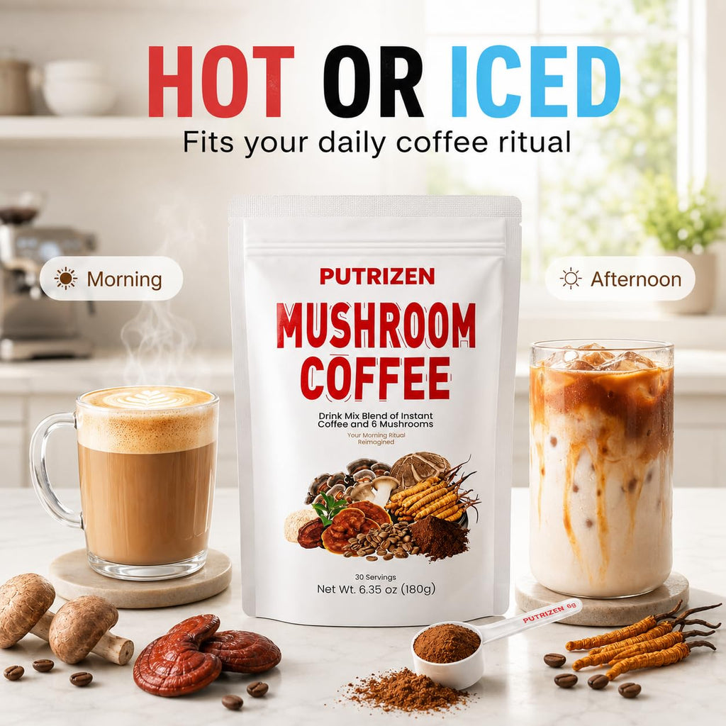 30 servings of mushroom coffee