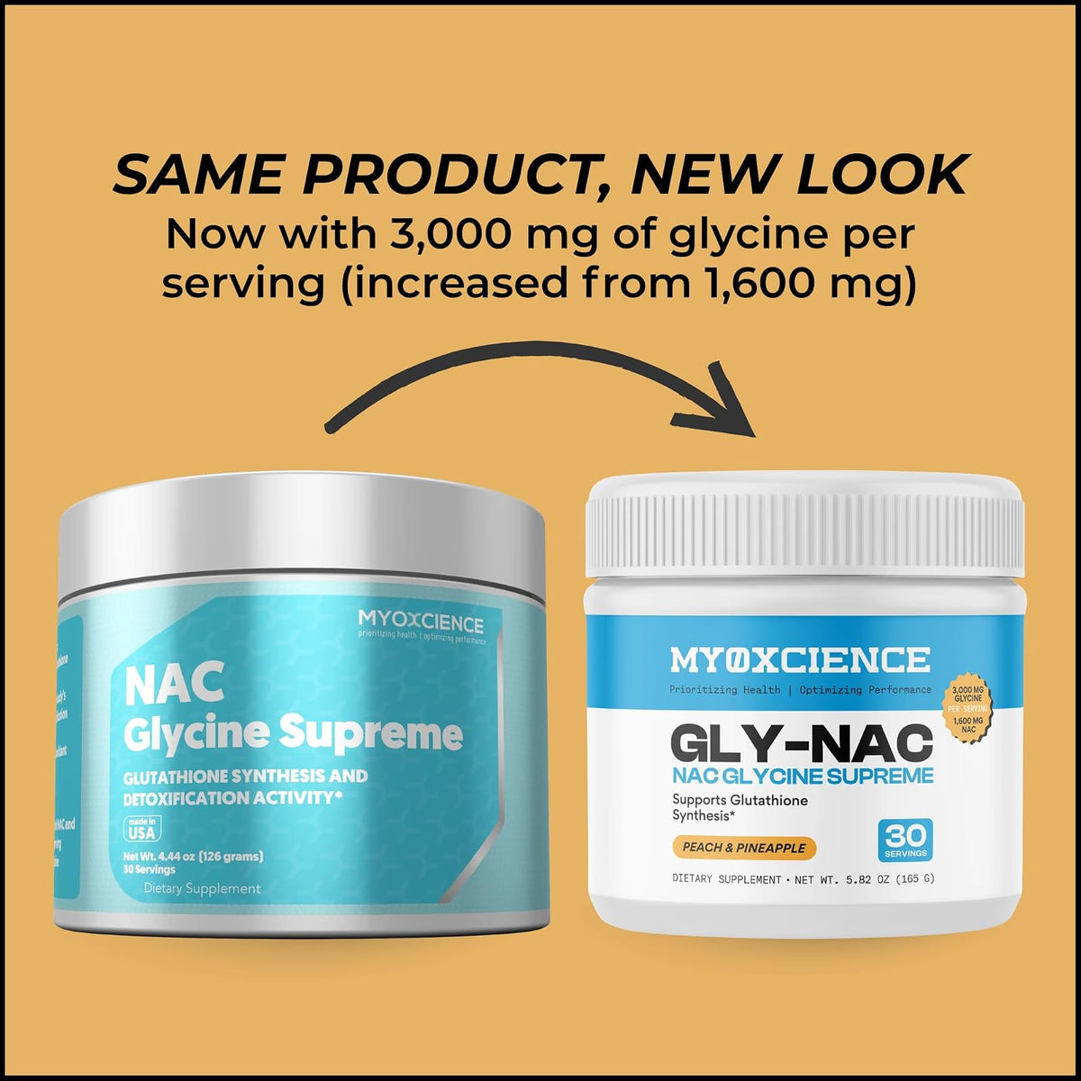 30 servings of NAC glycine