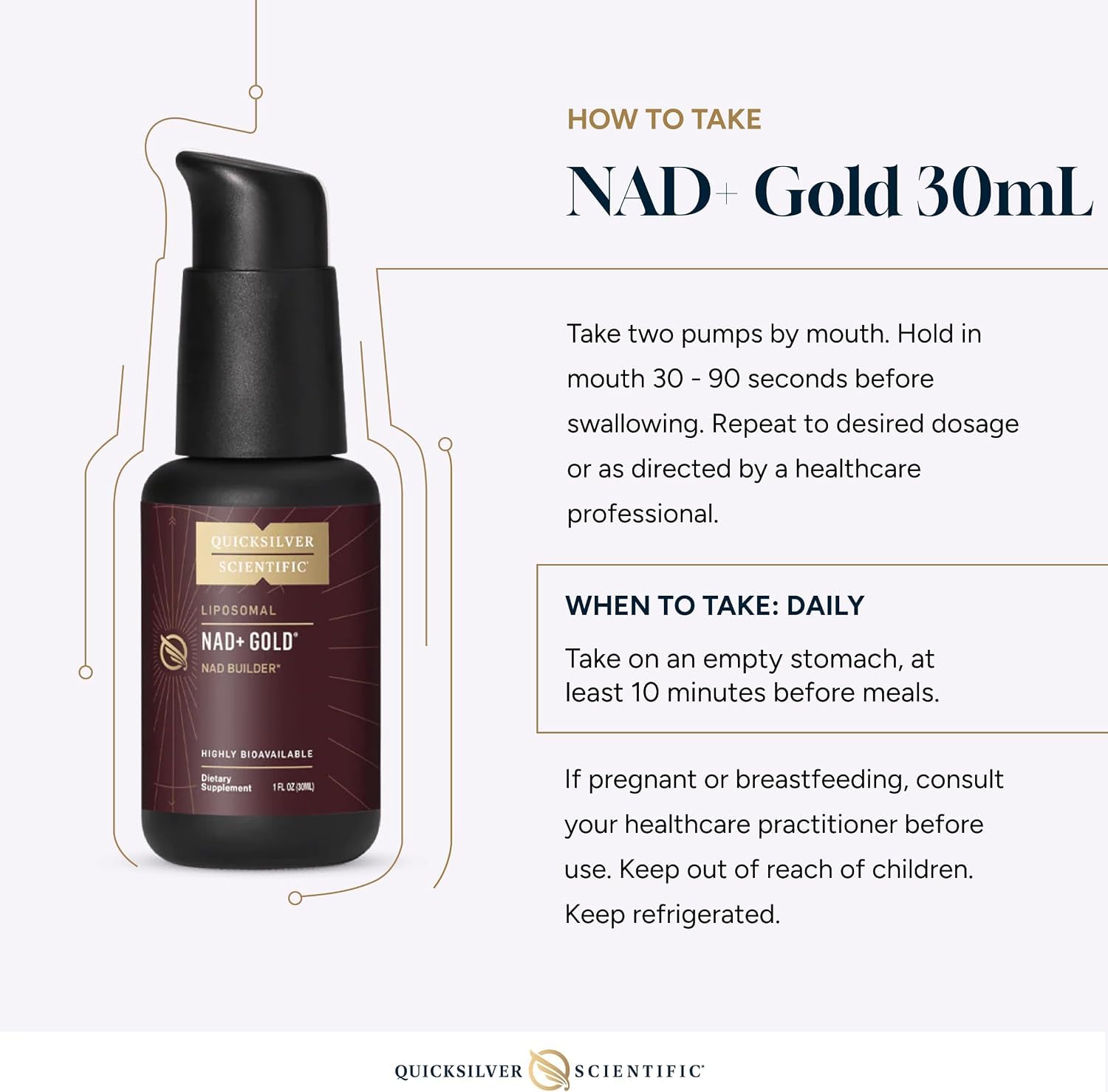 30 servings of NAD+ Gold