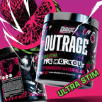 30 servings of Outrage pre-workout