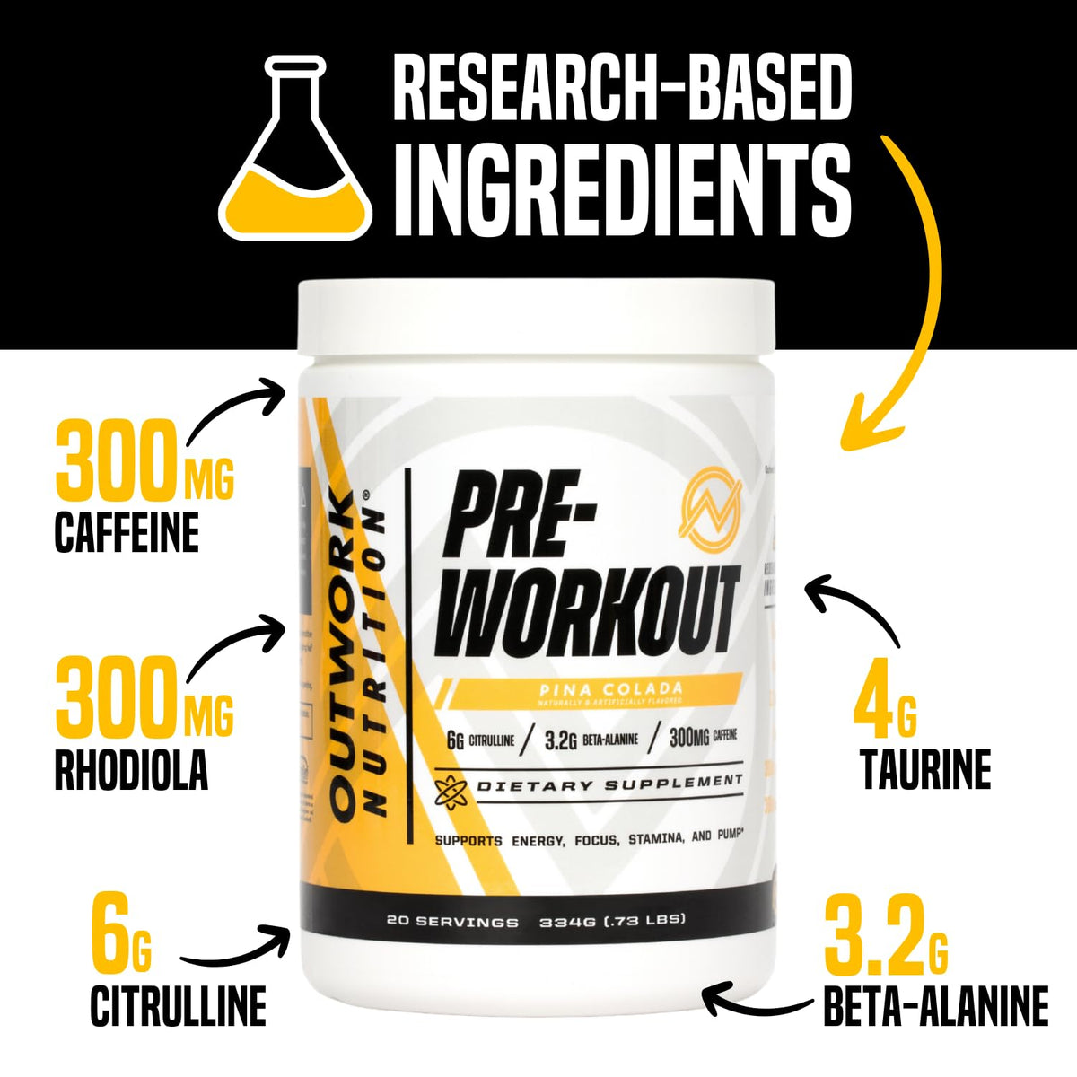 30 servings of Outwork preworkout