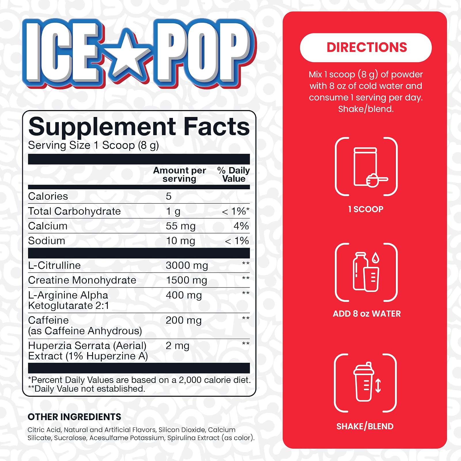 30 servings of performance enhancing pre-workout