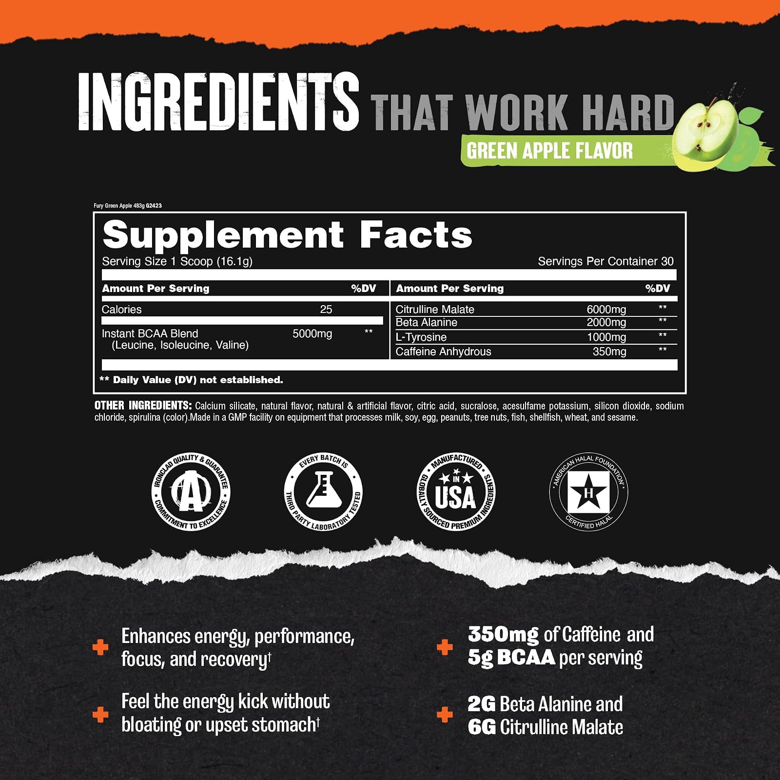 30 servings of pre-workout boost