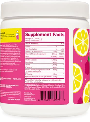 30 servings of pre-workout drink mix