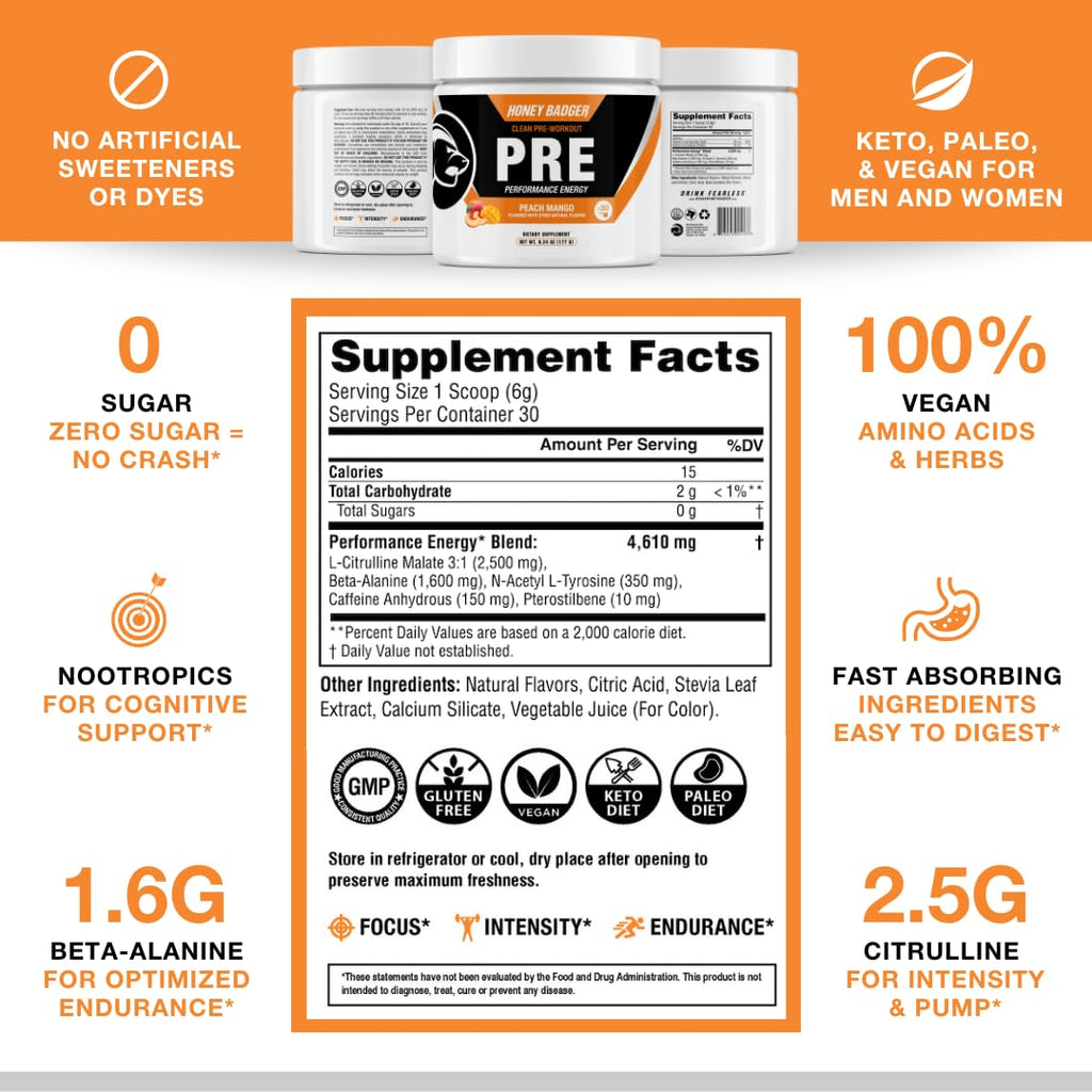 30 servings of pre-workout energy boost