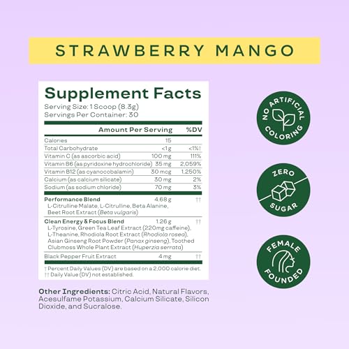 30 servings of pre-workout energy boost