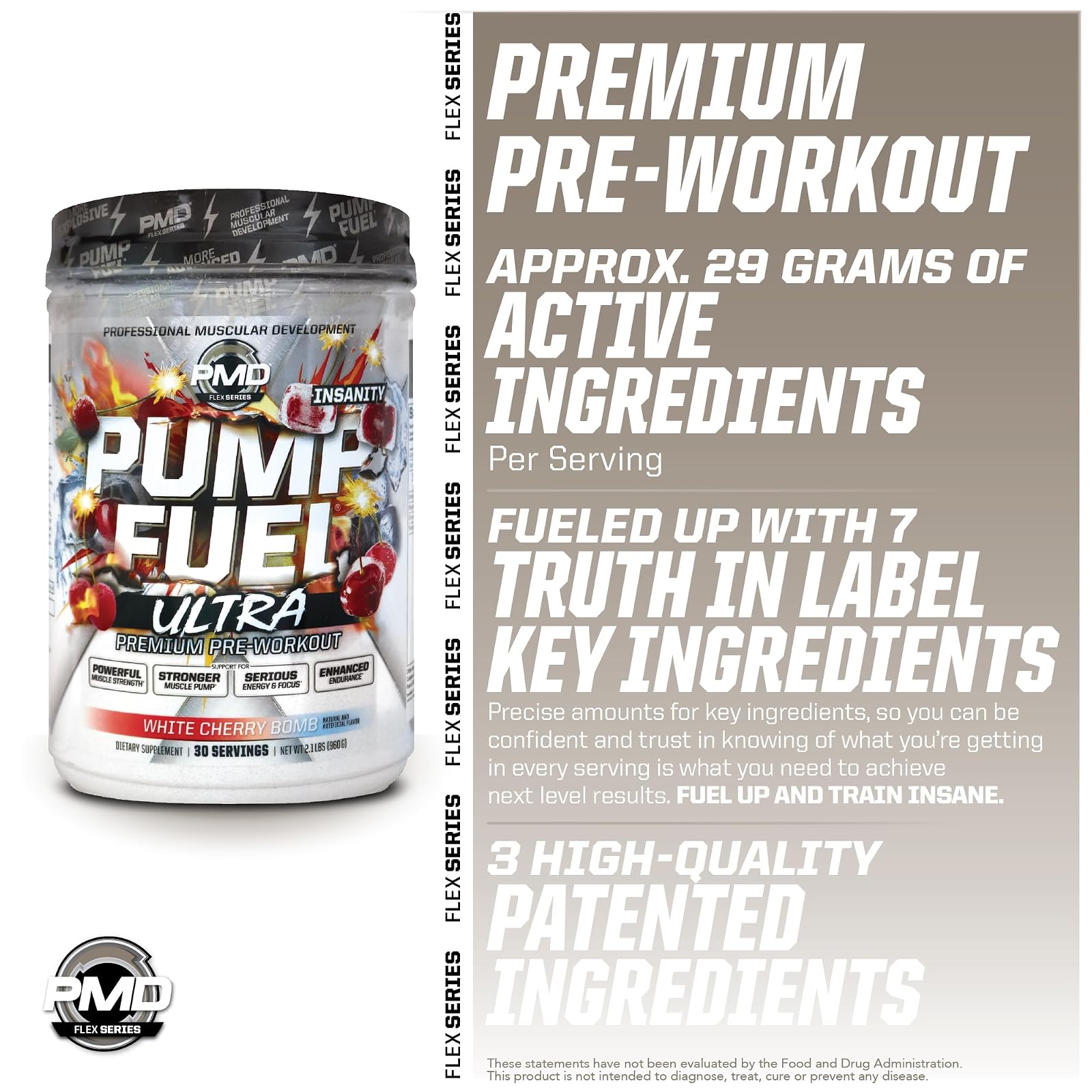 30 servings of pre-workout energy