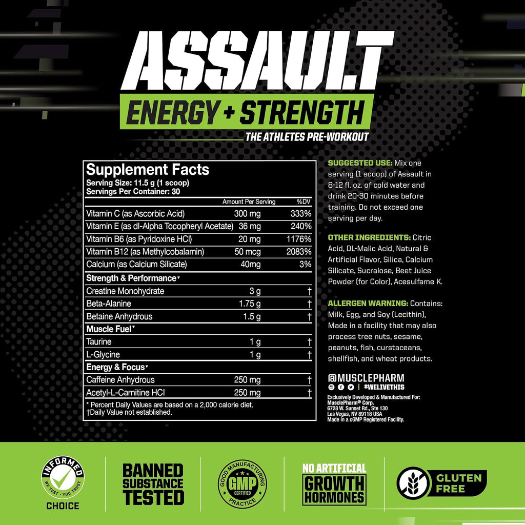 30 servings of pre-workout energy