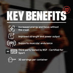 30 servings of pre-workout energy
