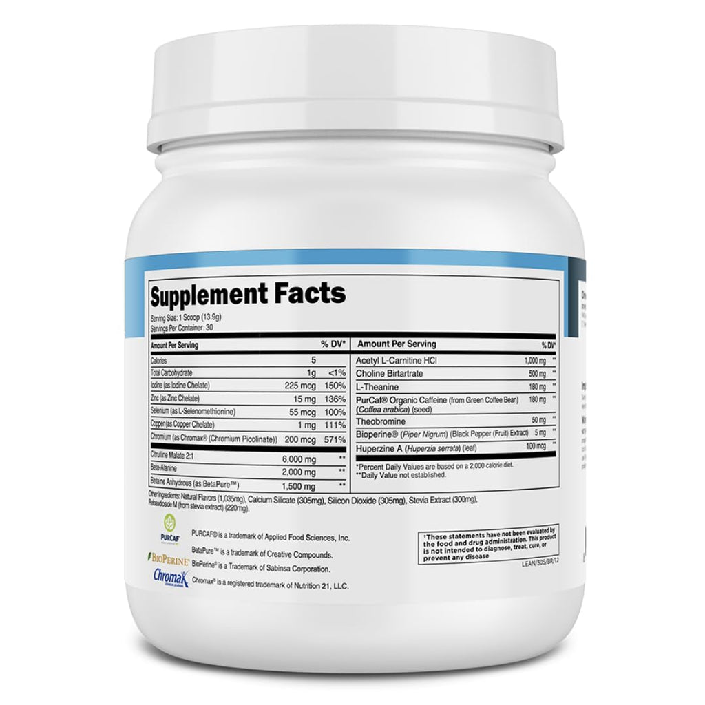 30 servings of pre-workout energy