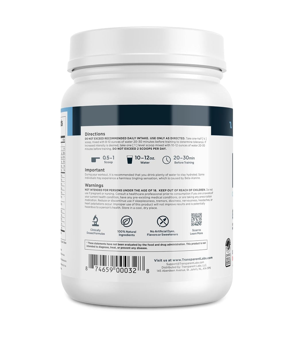 30 servings of pre-workout nutrition