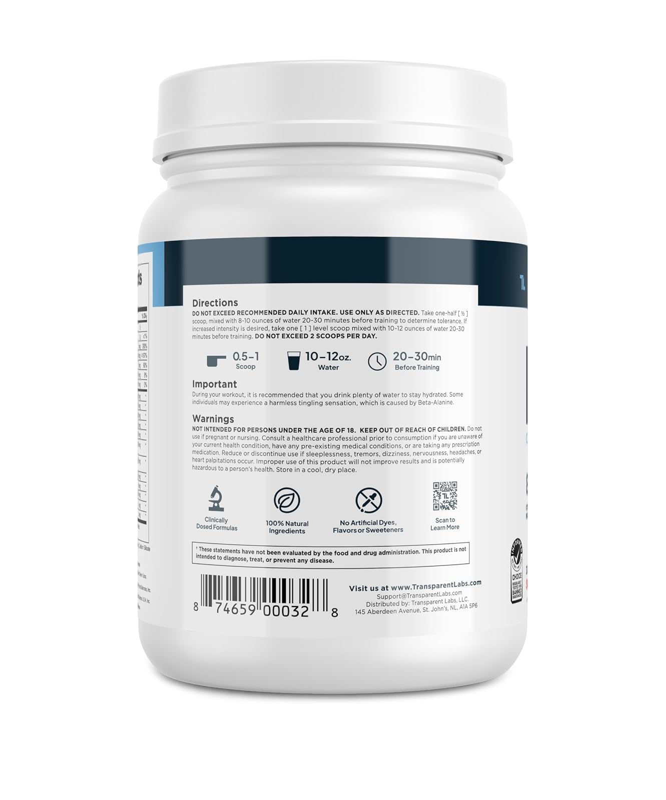 30 servings of pre-workout nutrition
