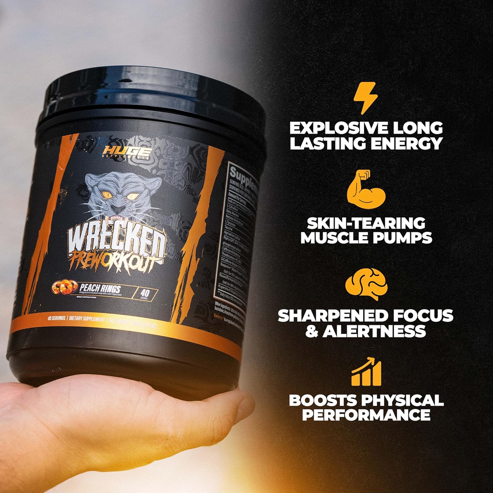 30 servings of pre-workout powder