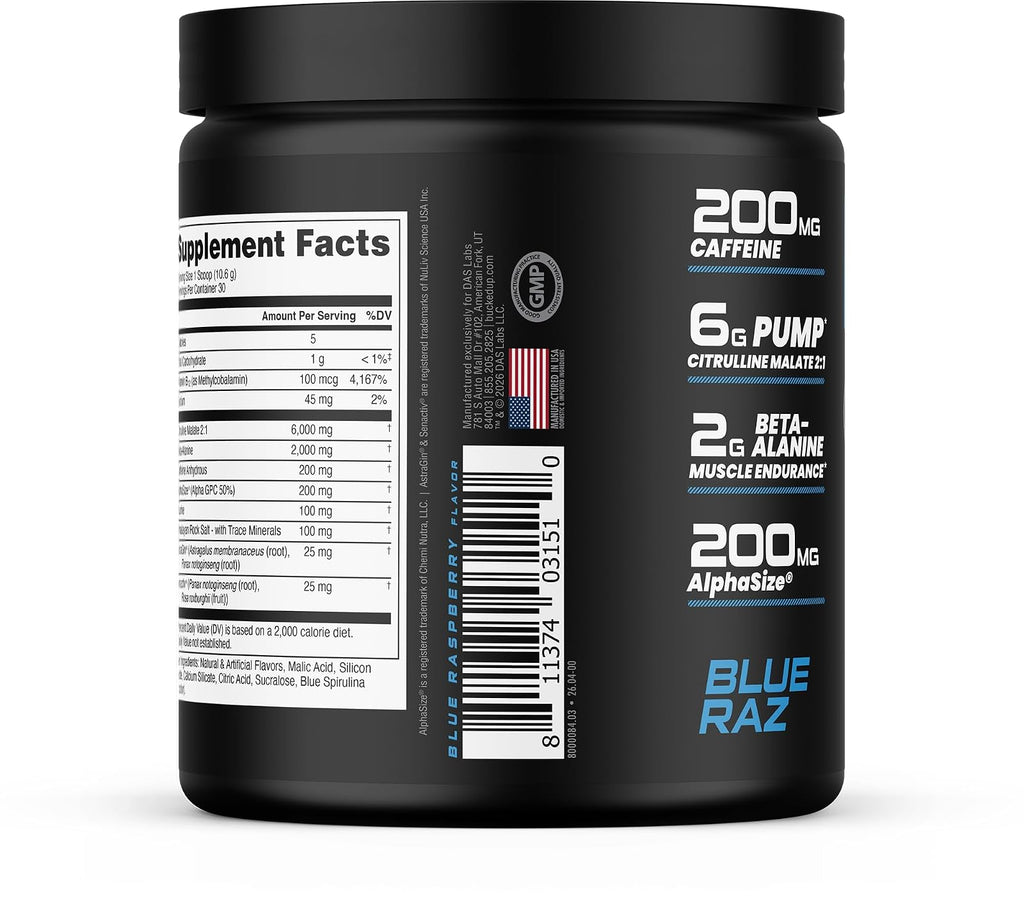 30 servings of pre-workout power