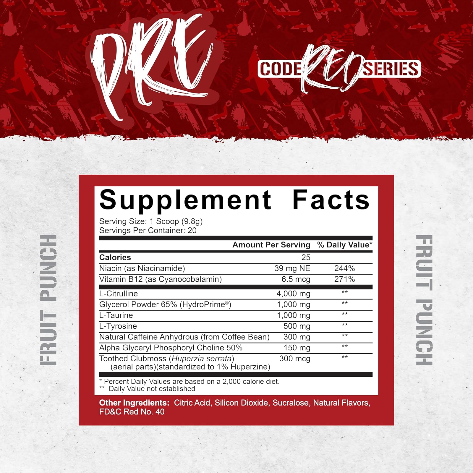 30 servings of pre workout