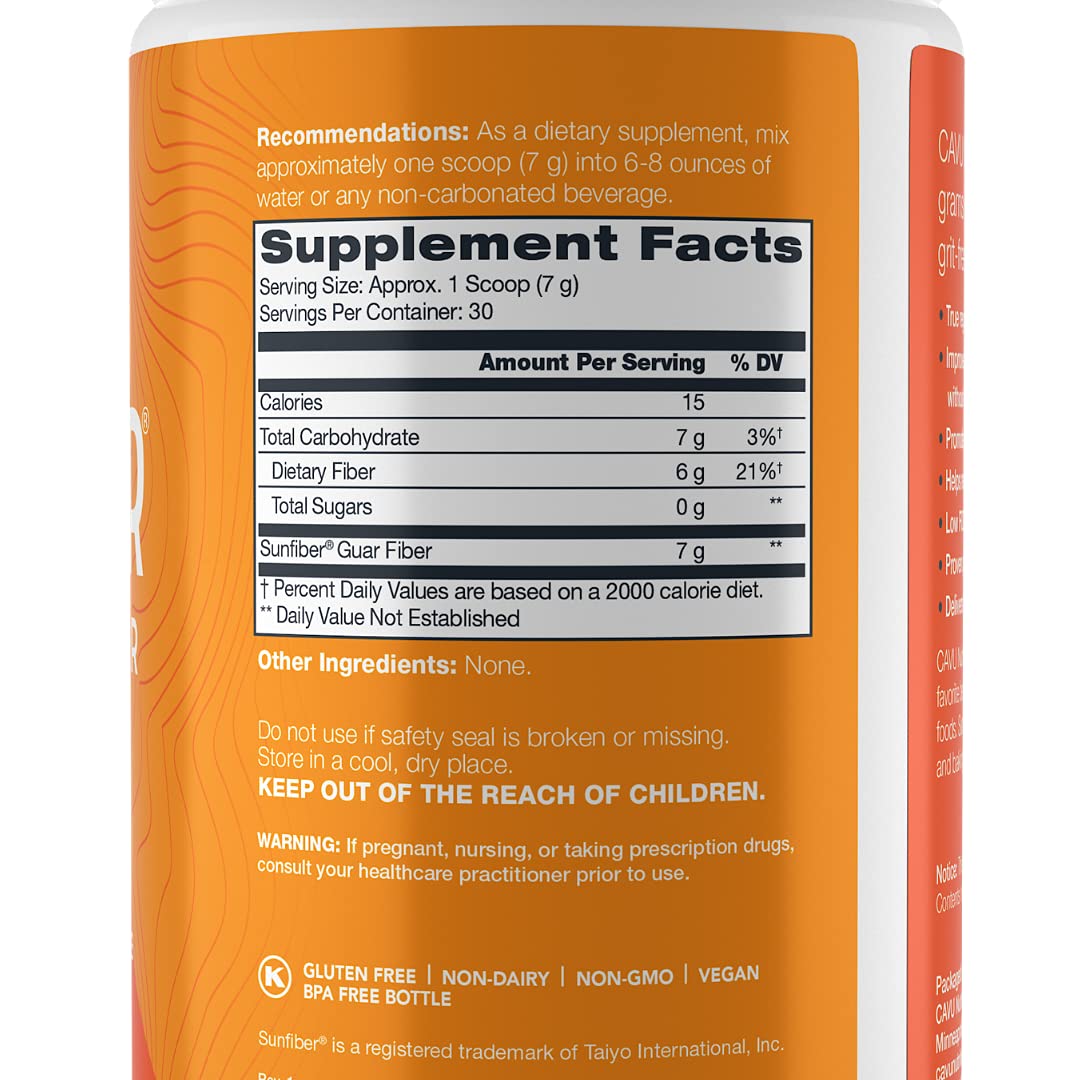 30 servings of prebiotic fiber