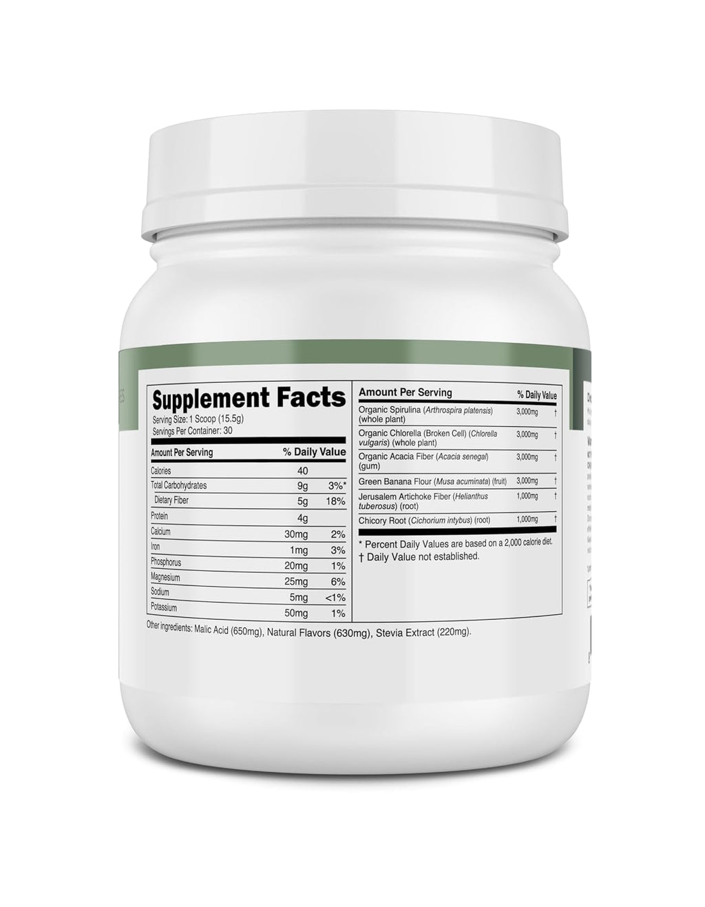 30 servings of prebiotic greens
