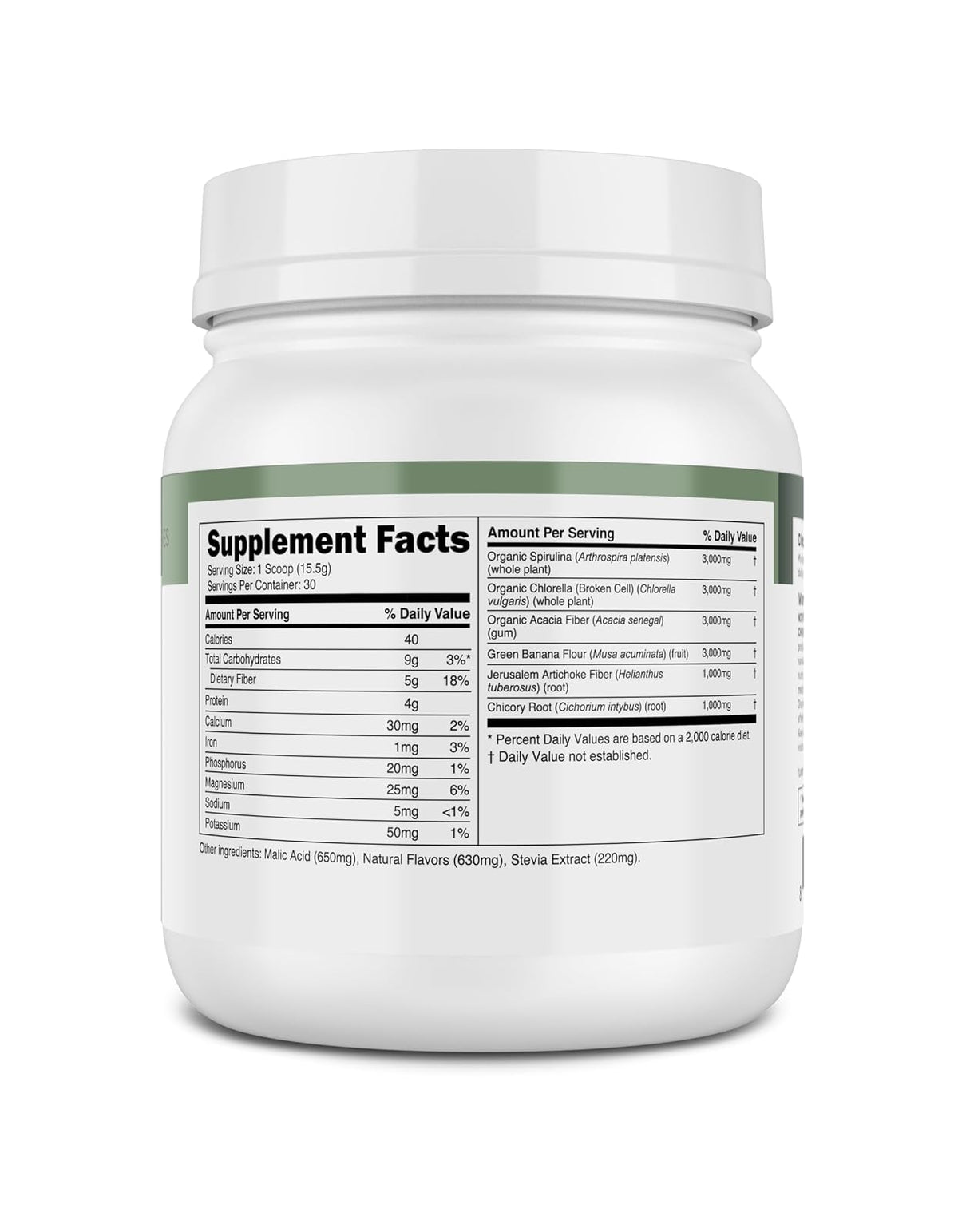 30 servings of prebiotic greens