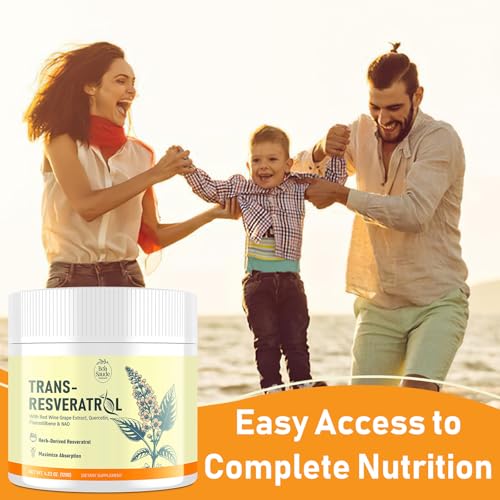 30 servings of premium Trans-Resveratrol Powder