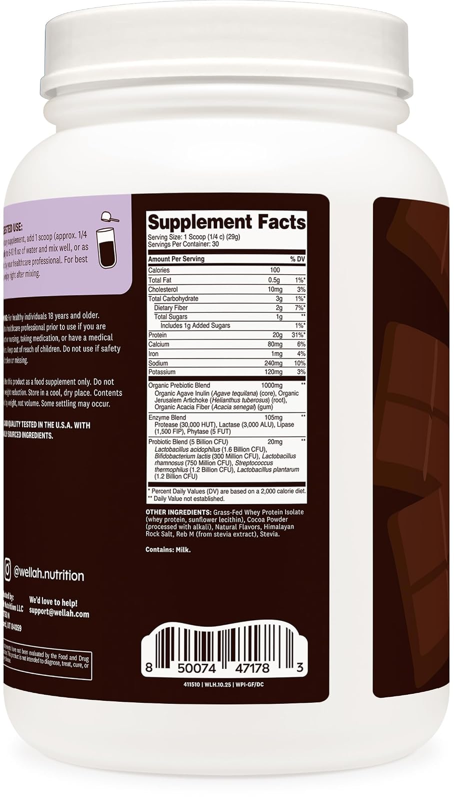 30 servings of premium whey isolate