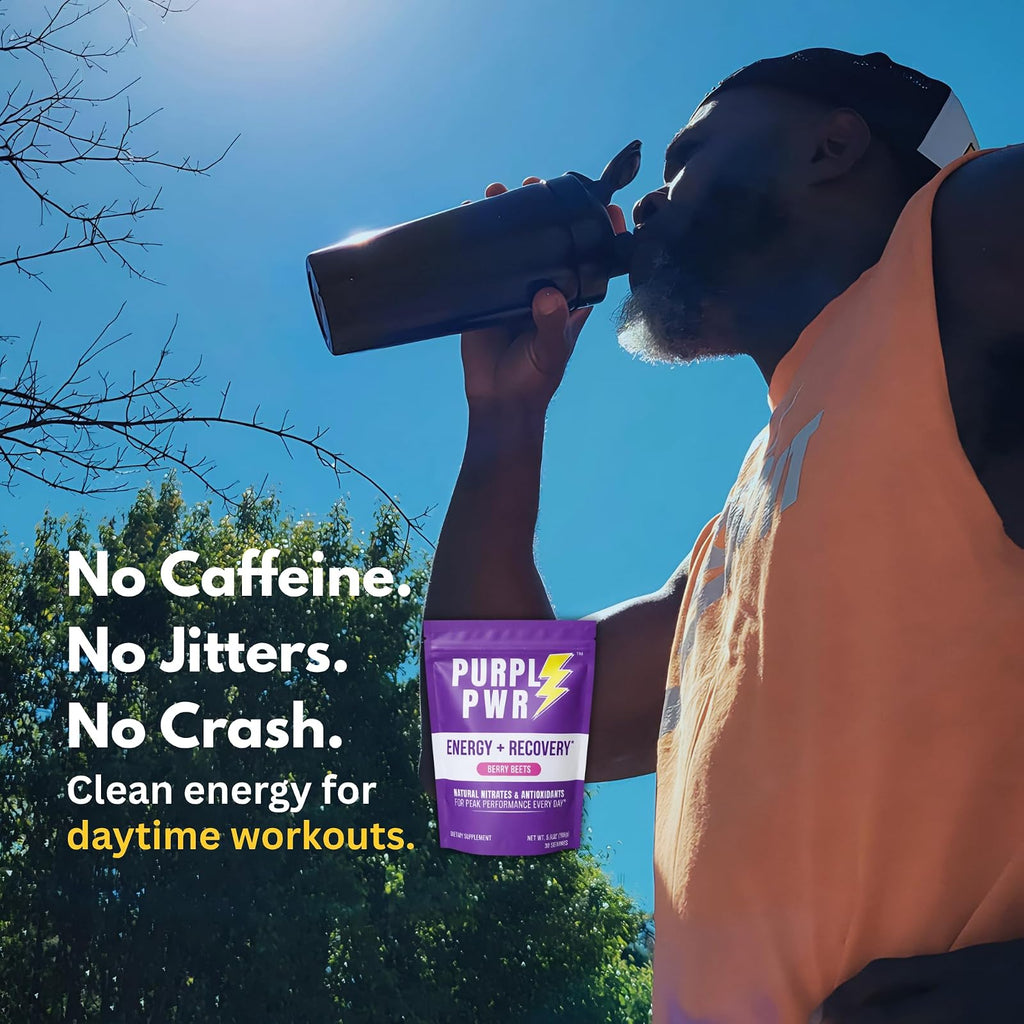 30 servings of purple energy powder