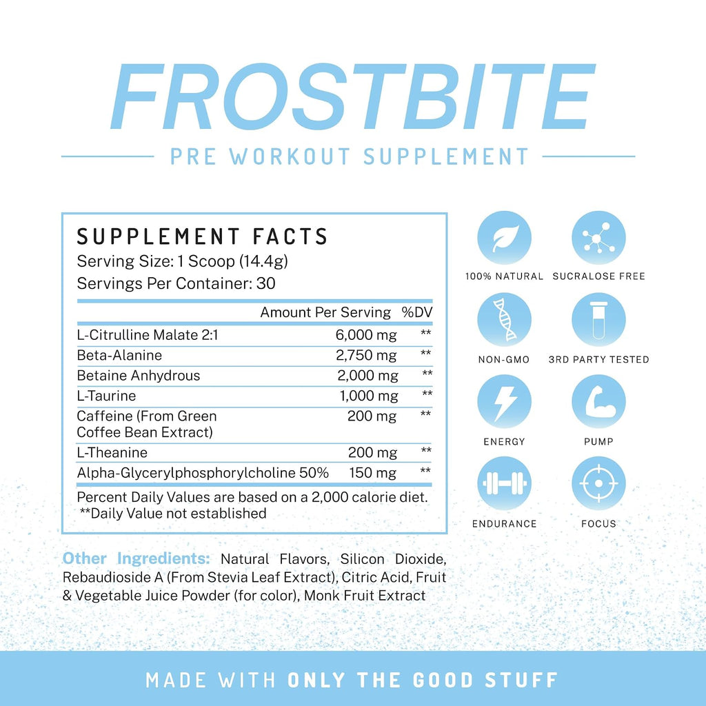 30 servings of PWDRS pre-workout