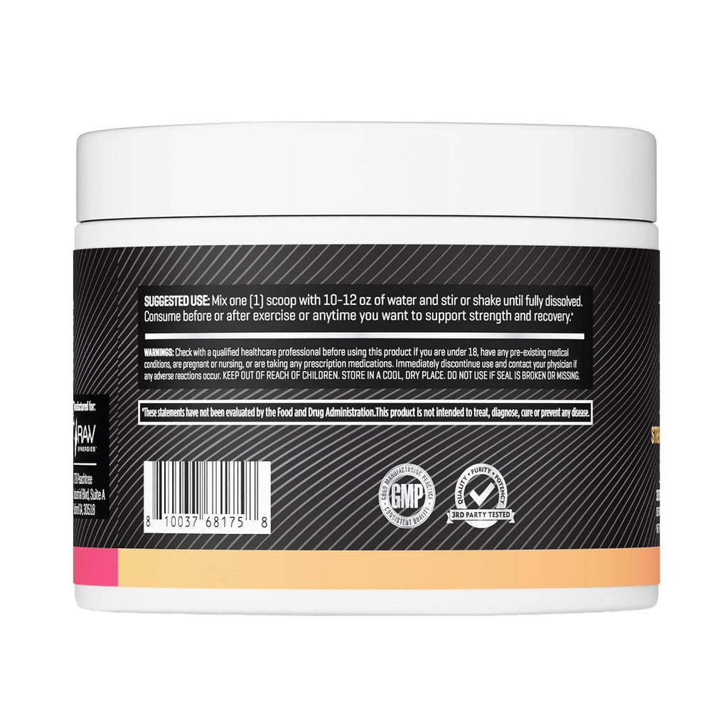 30 servings of RAW Synergies creatine