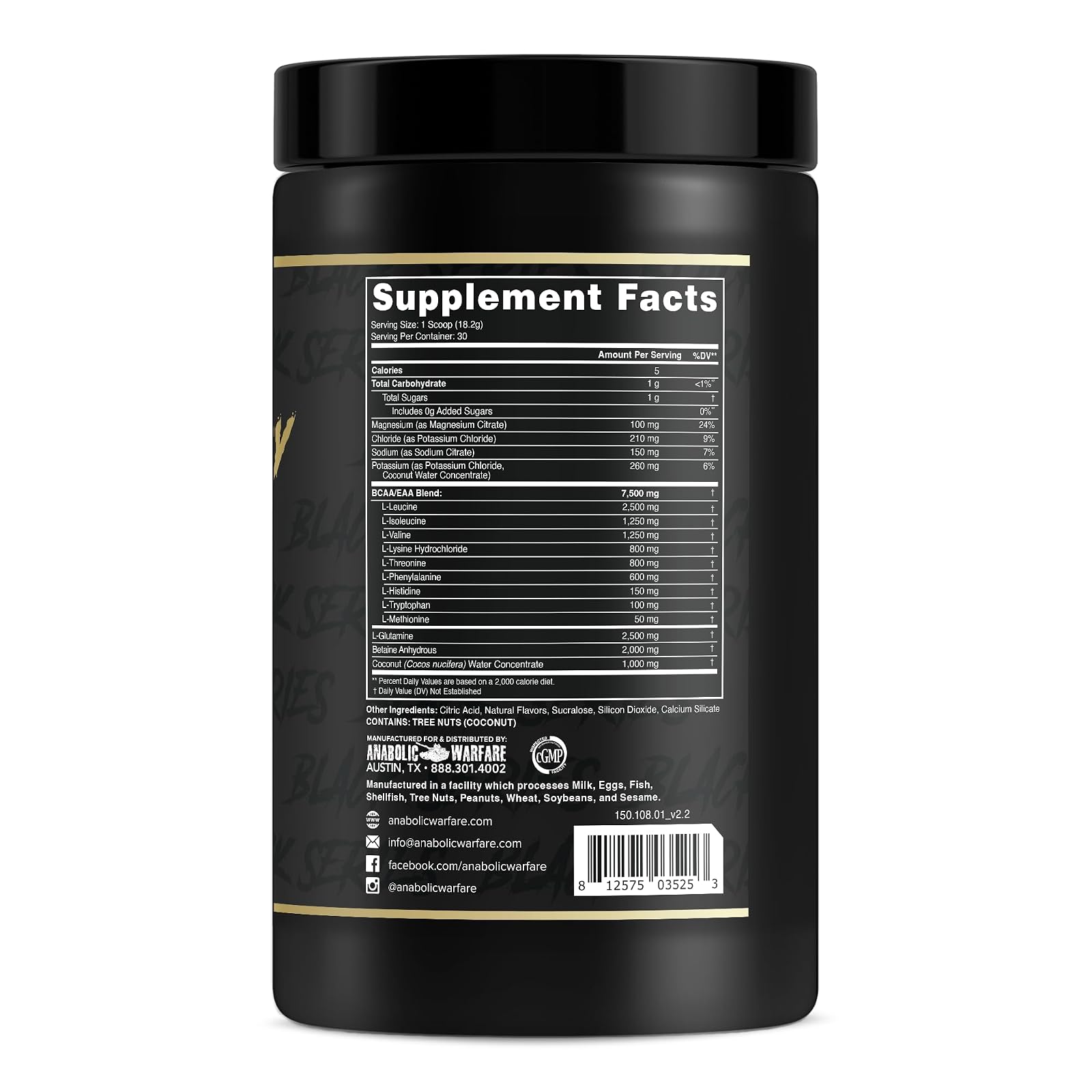 30 servings of recovery amino acids