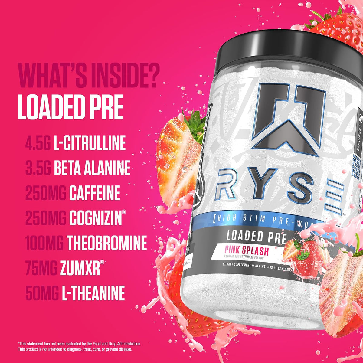 30 servings of Ryse pre-workout