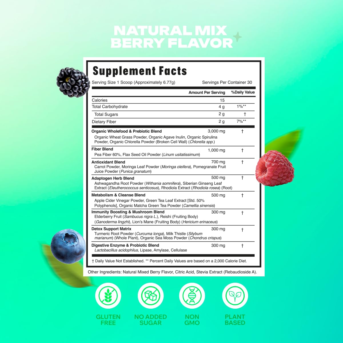 30 servings of super greens