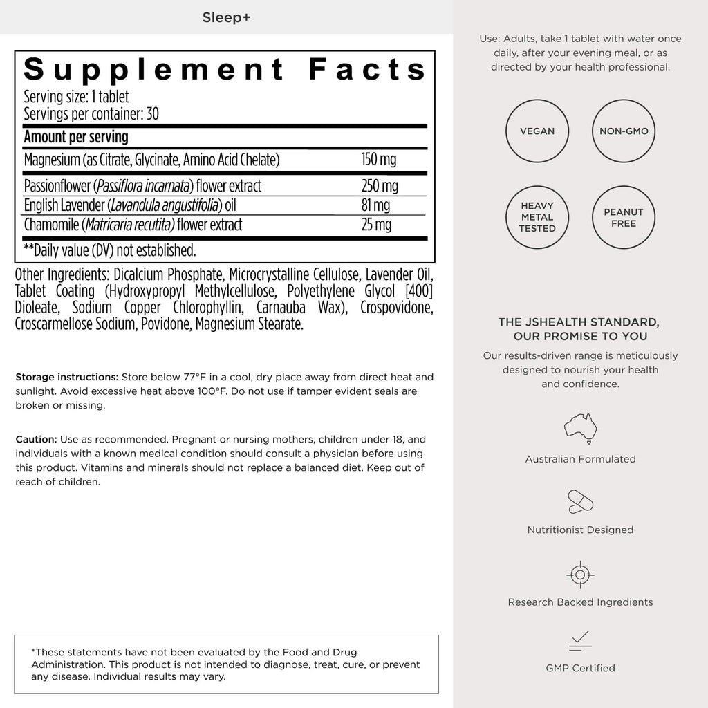 30 tablets of calming magnesium