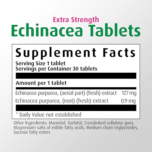 30 tablets of echinacea goodness