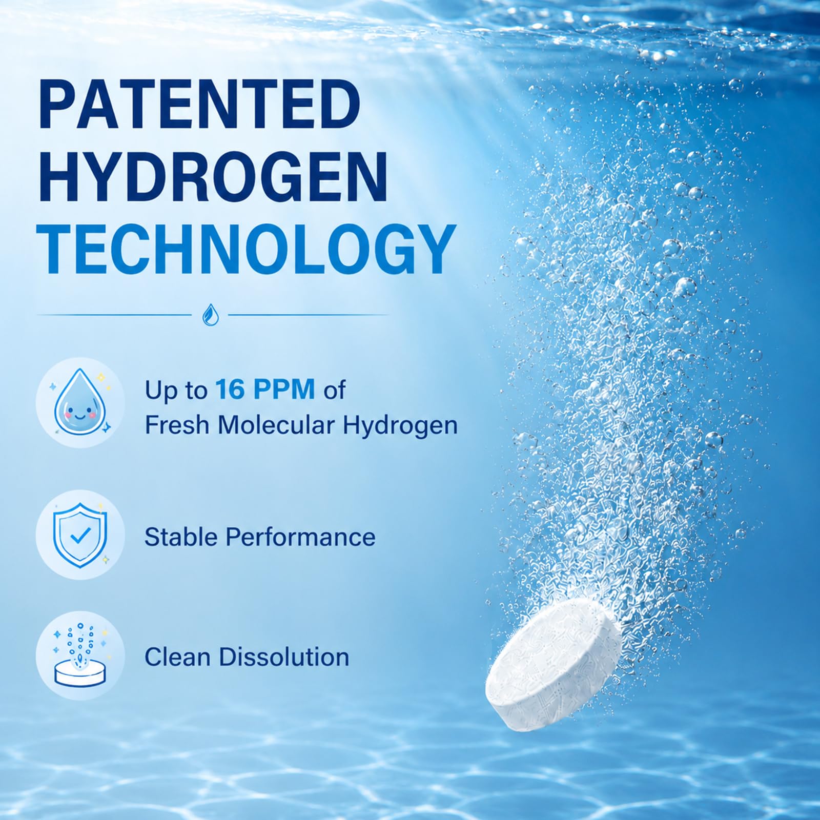 30 tablets of hydrogen H2