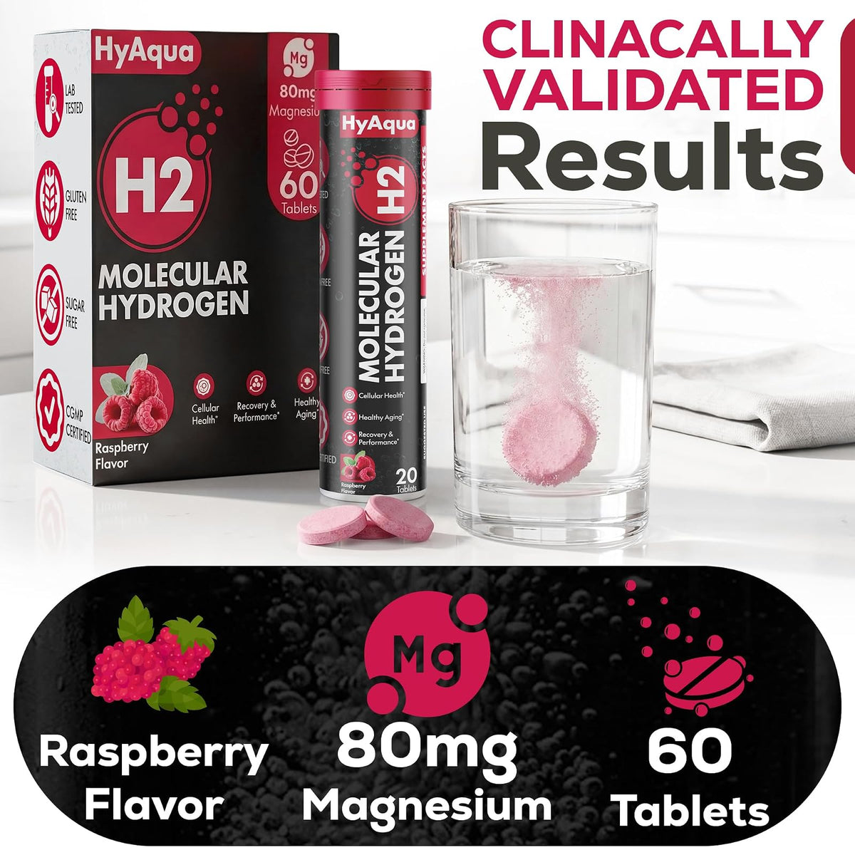 30 tablets of molecular hydrogen