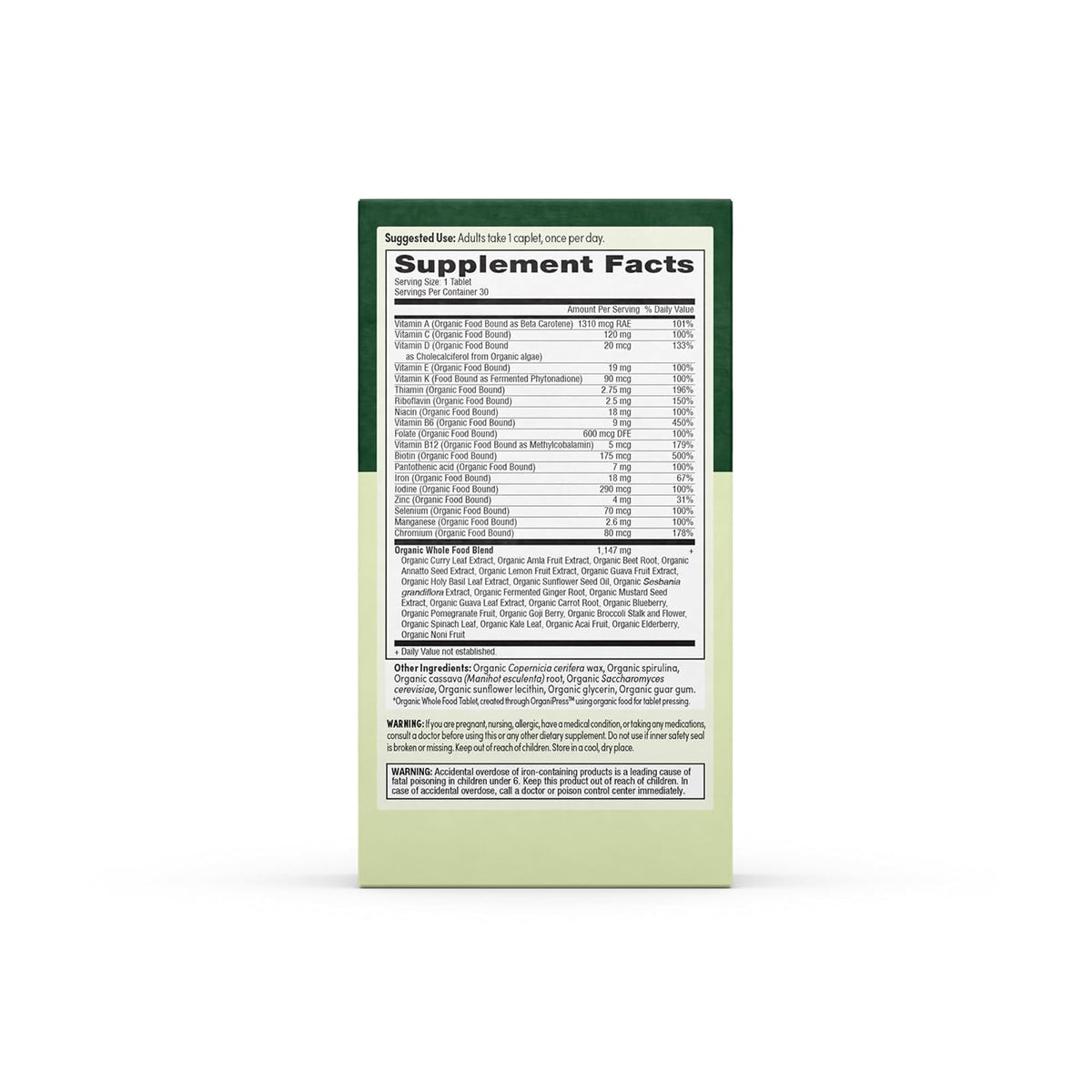 30 tablets of prenatal wellness
