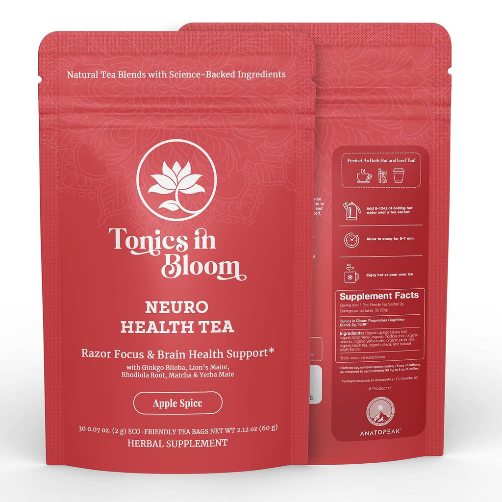 30 tea bags for cognitive support