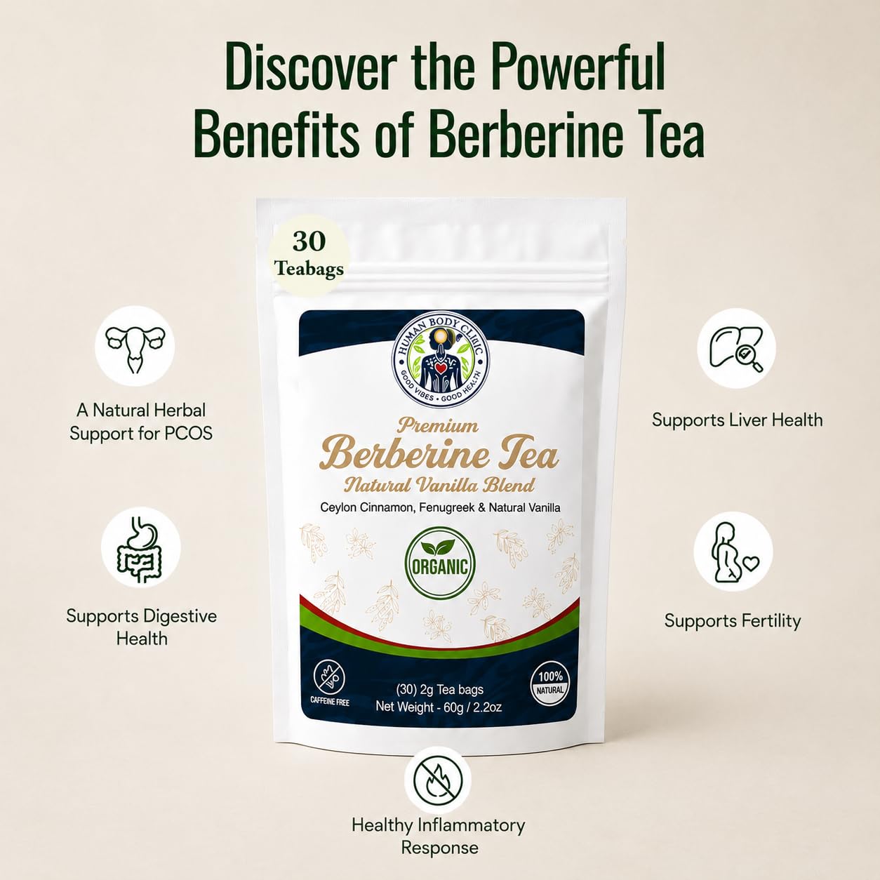 30 tea bags for daily wellness