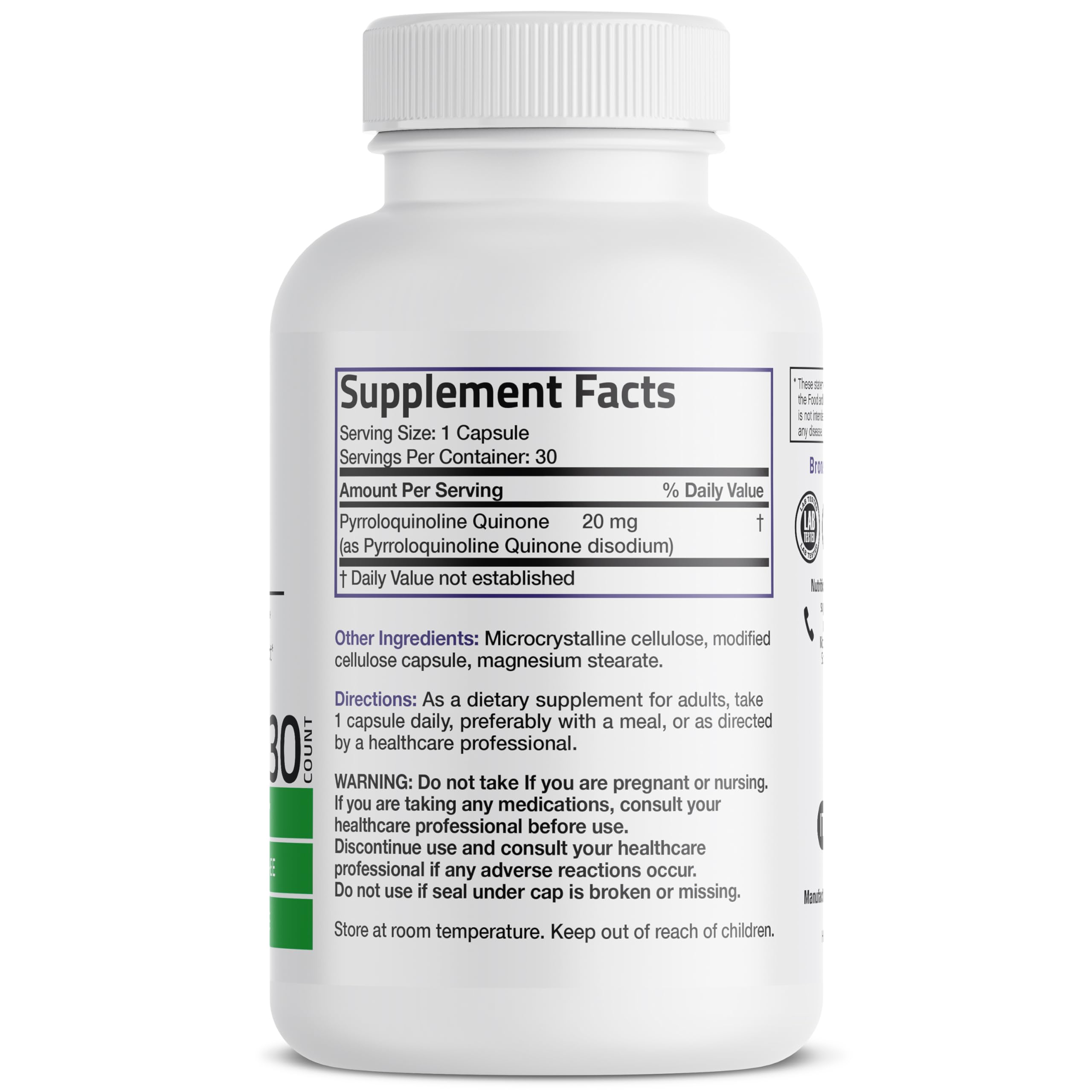 30 vegetarian capsules for energy