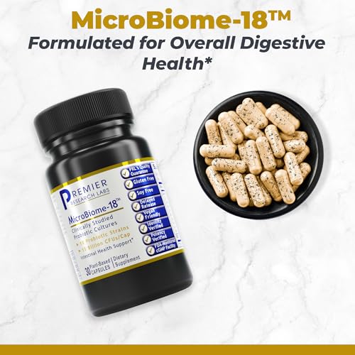 30 vegetarian capsules of probiotics