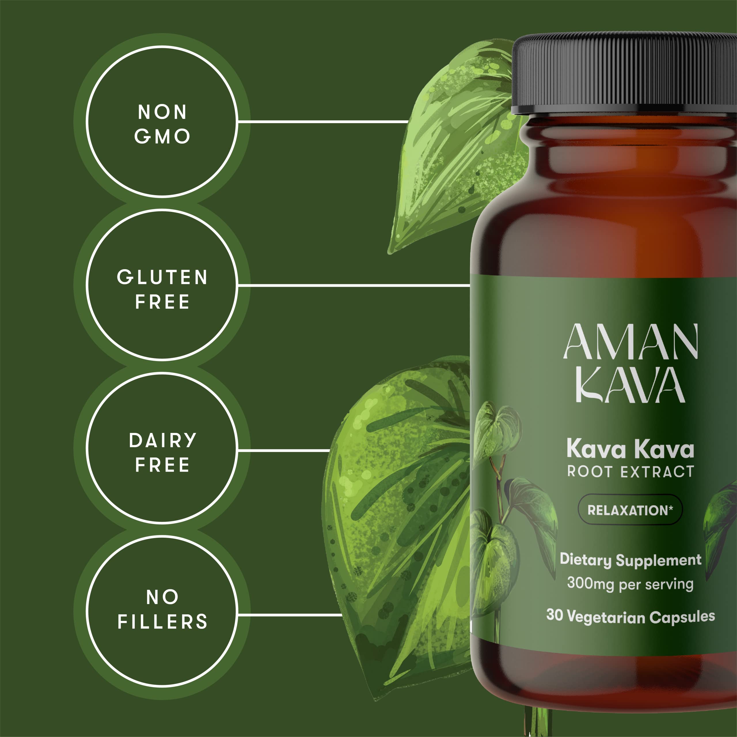 30 vegetarian kava kava supplements