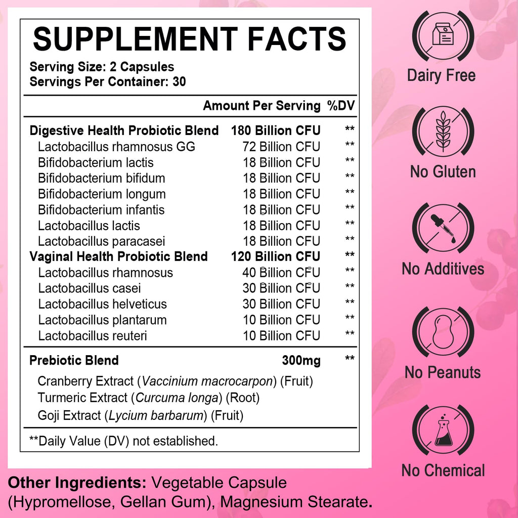 300 billion CFU probiotic capsules