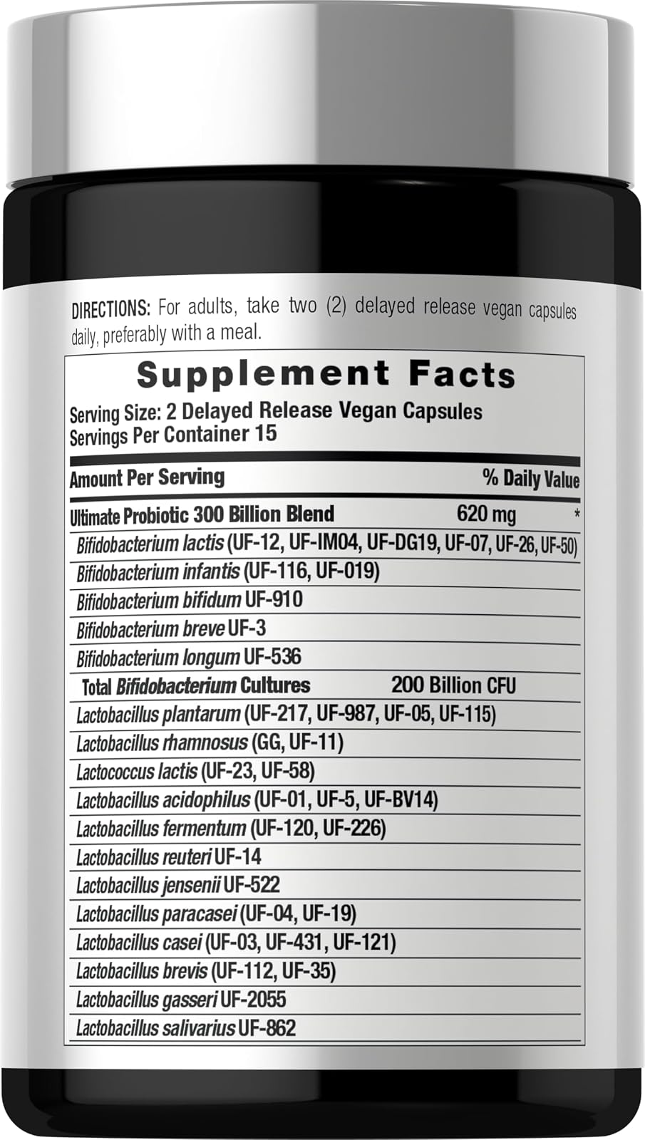 300 billion CFU probiotic capsules