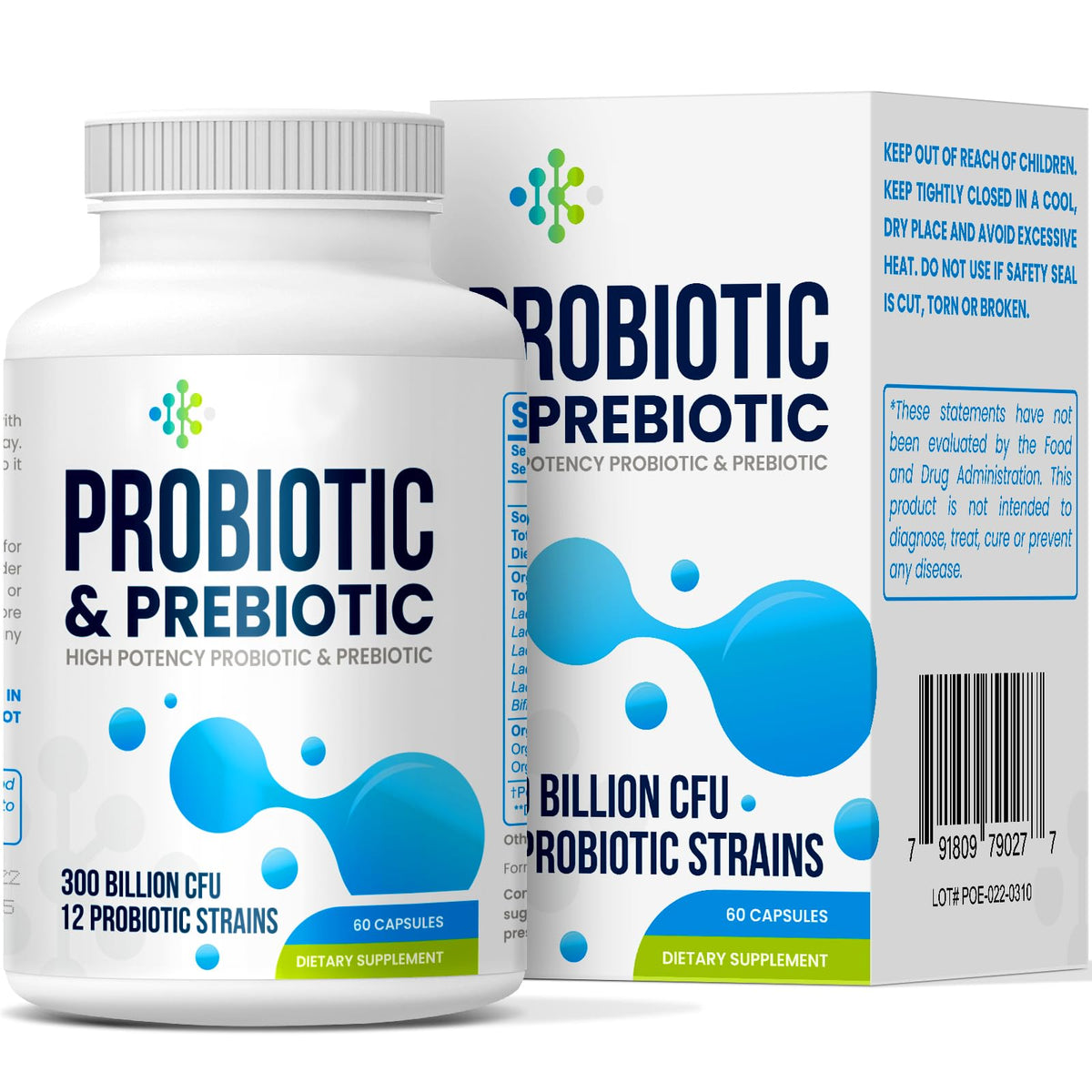300 billion CFU probiotics for gut health