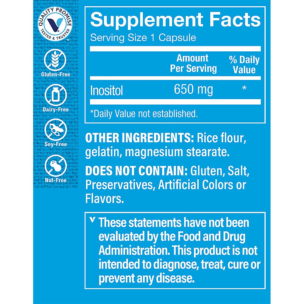 300 capsules of Inositol supplement