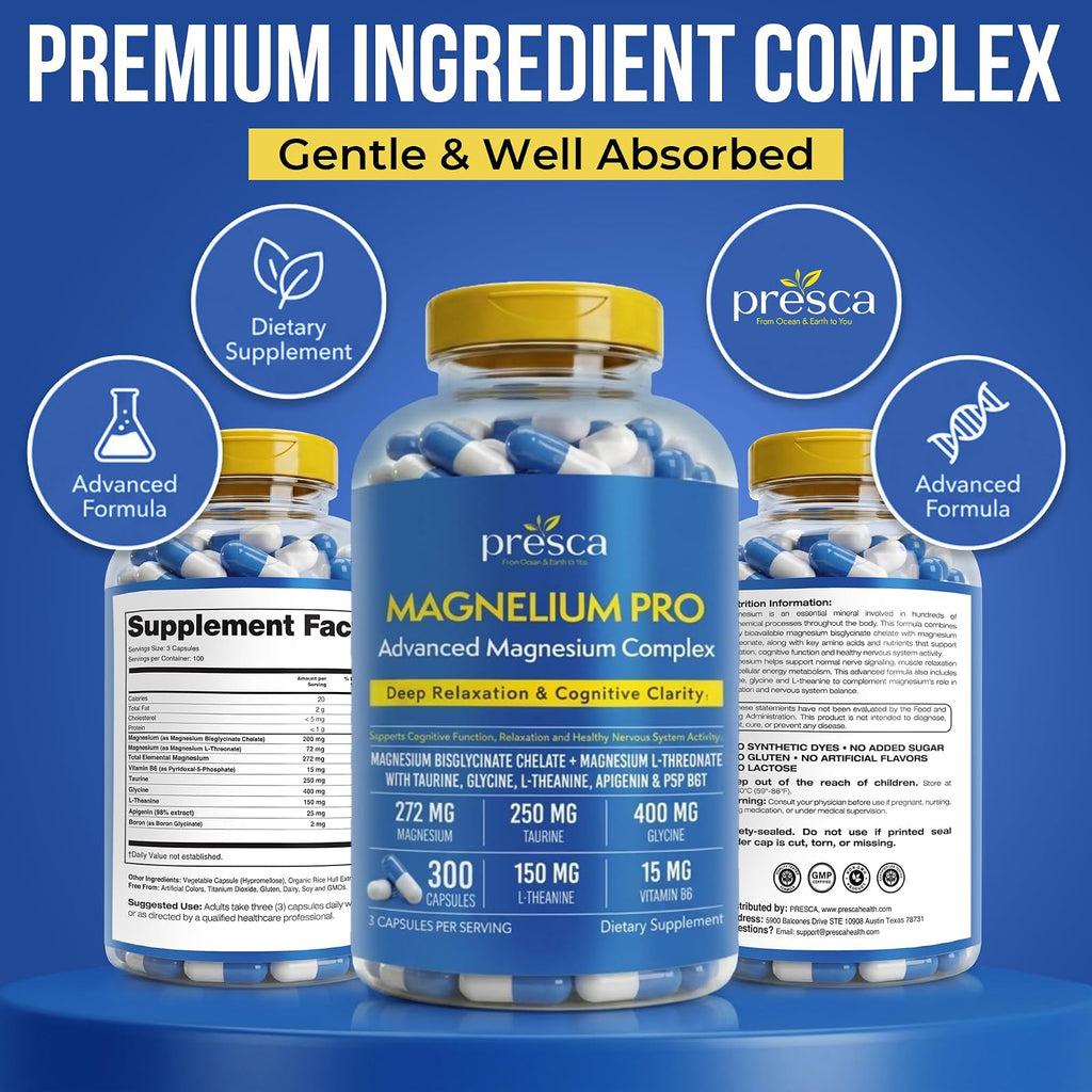 300 capsules of magnesium for energy